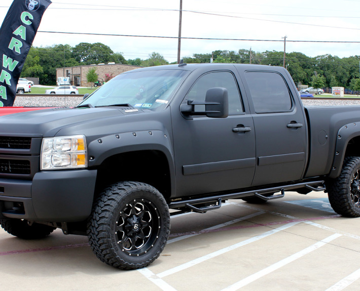 Deep Matte Black Truck Wrap - Zilla Wraps