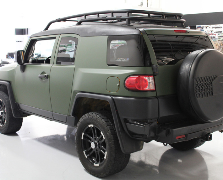 Matte Green Vehicle Wrap Dallas - Zilla Wraps