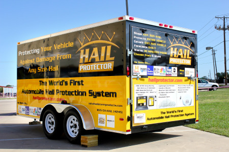 Hailstorm Trailer Wrap Dallas TX - Zilla Wraps