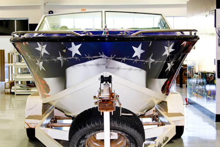 American Flag Vinyl Boat Wrap - Zilla Wraps