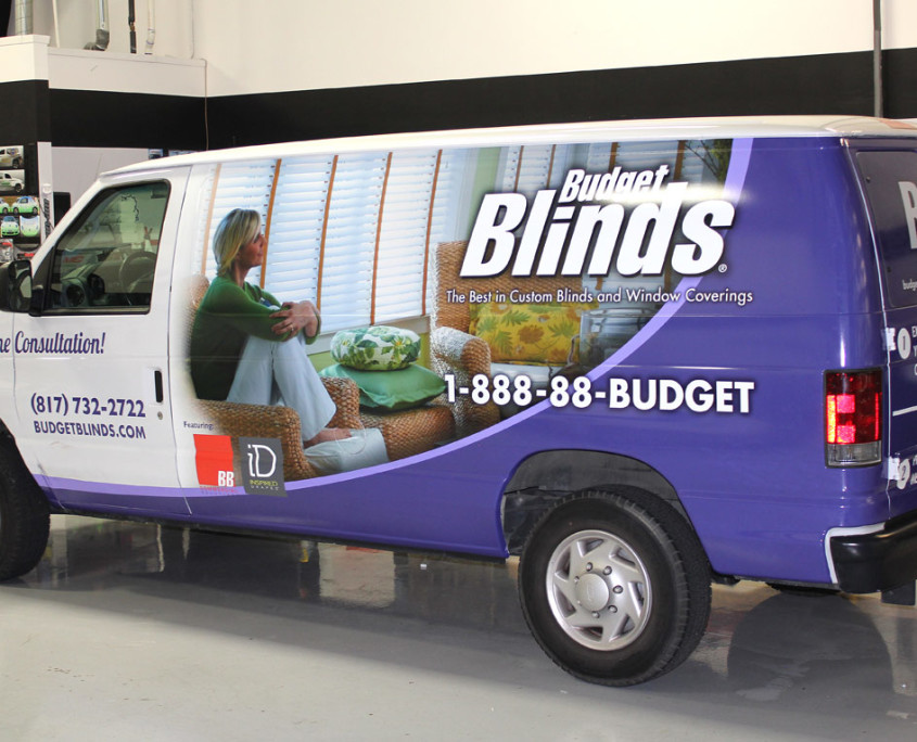 Vinyl Wrapped Van Dallas - Zilla Wraps