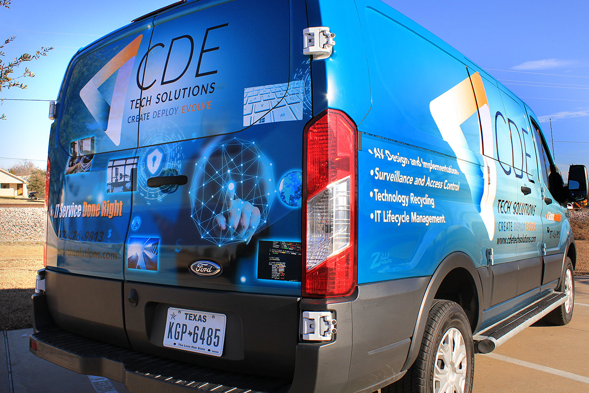 CDE Truck Wrap Advertising Fort Worth - Zilla Wraps