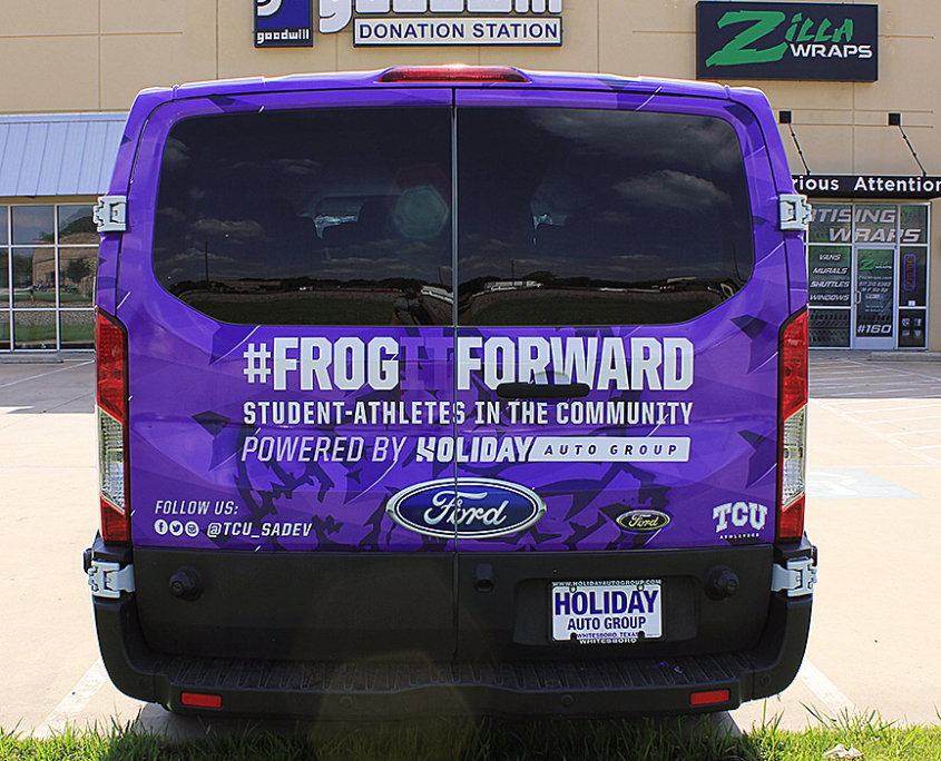 Fort Worth Van Wrap TCU - Zilla Wraps